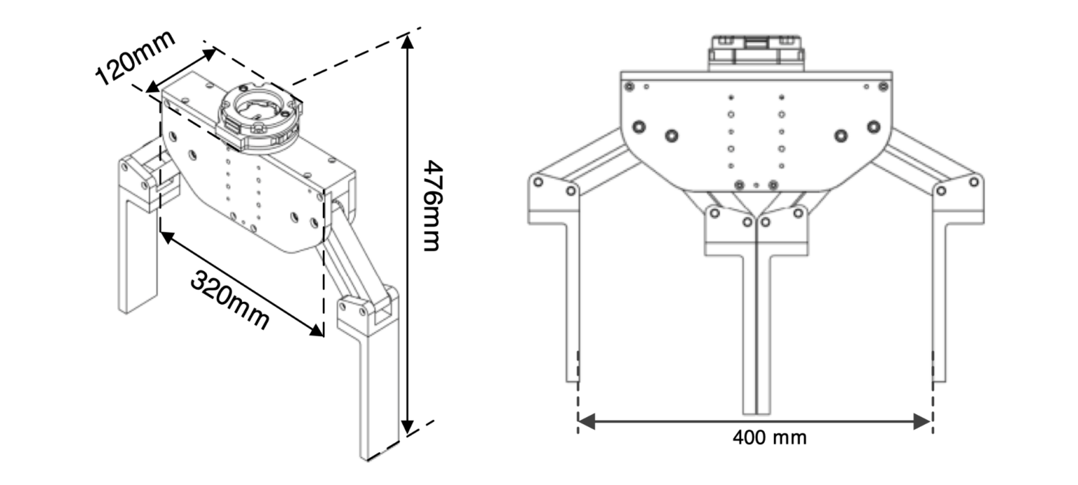 High-Payload Rotary 2-Finger Gripper – 코라스로보틱스